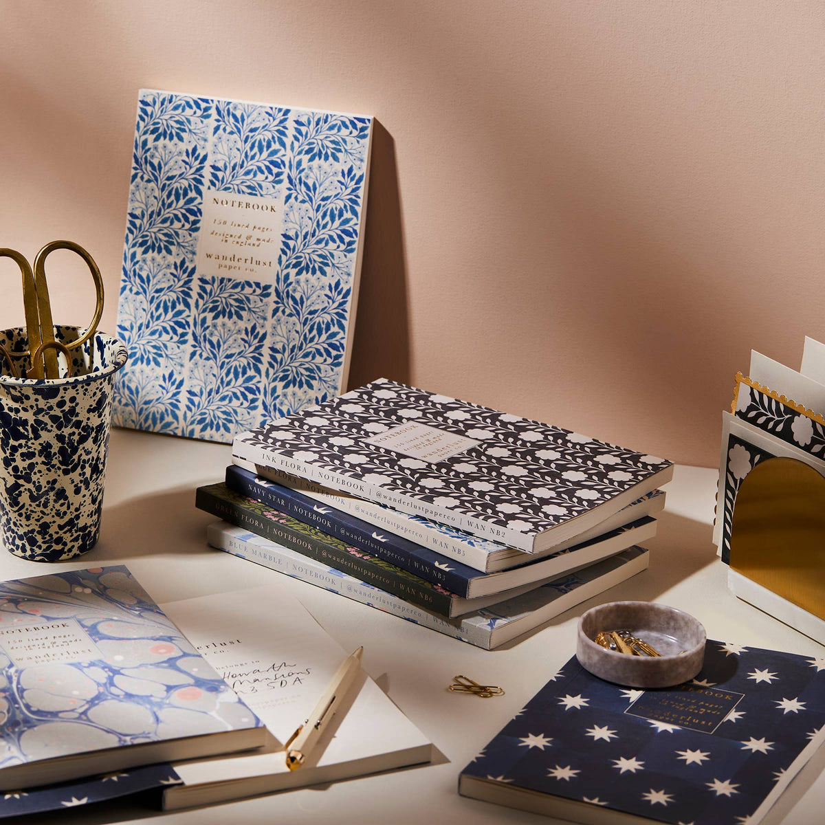 Navy Celestial Star Lined Notebook – Of Aspen Curated Gifts