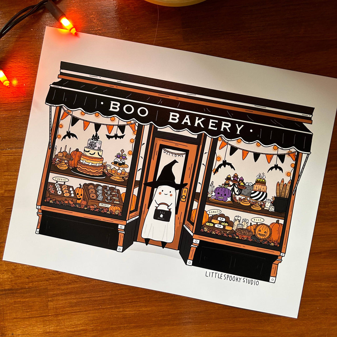 Boo Bakery Art Print – Of Aspen Curated Gifts