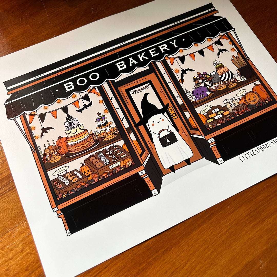 Boo Bakery Art Print – Of Aspen Curated Gifts