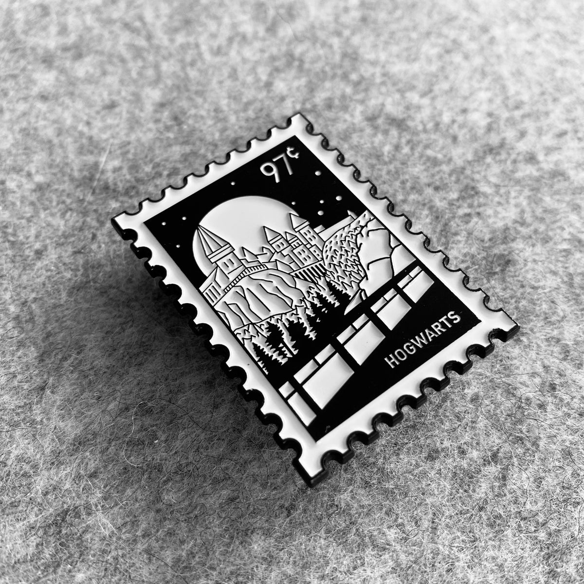 Harry Potter Hogwarts School Stamp Pin – Of Aspen Curated Gifts