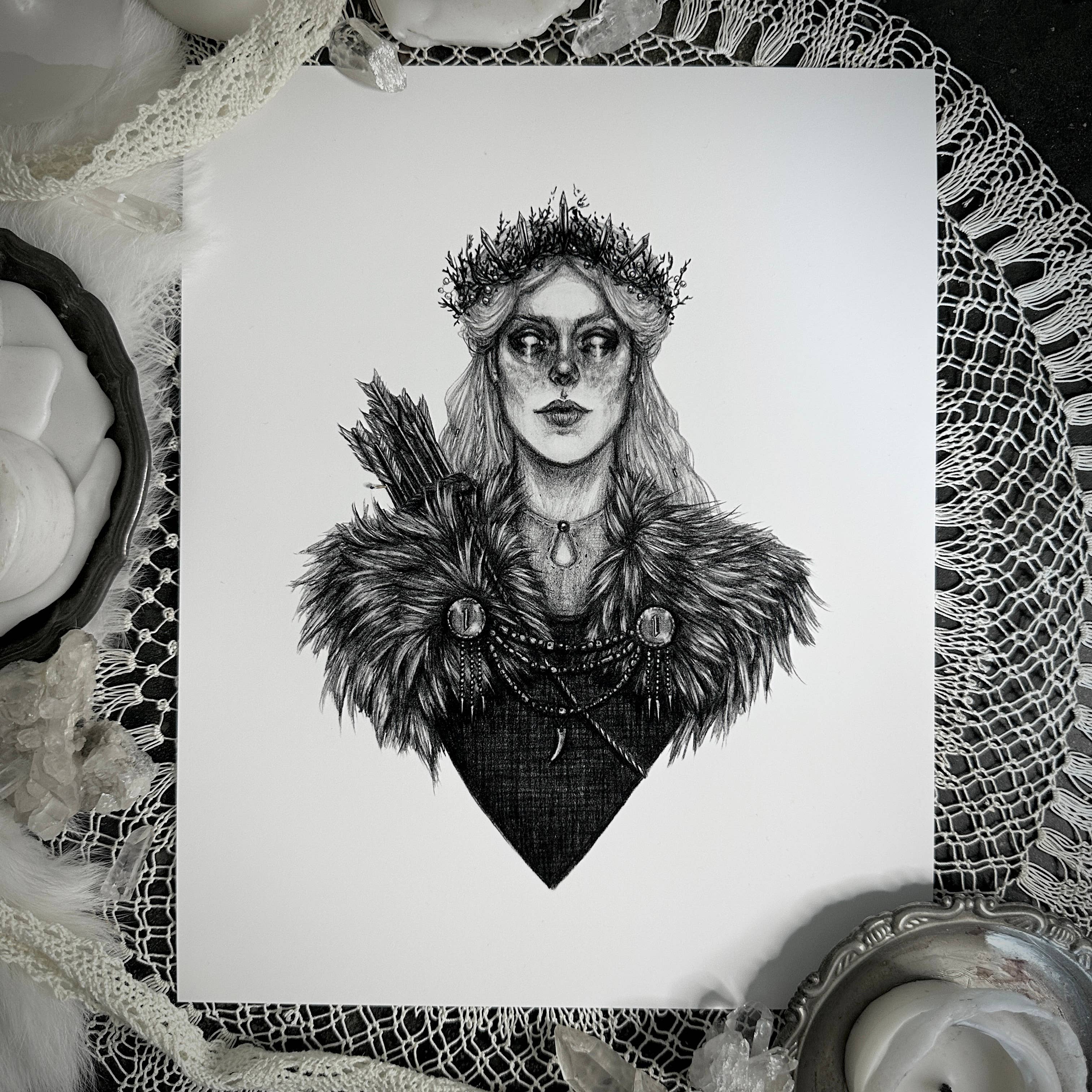 Skadi - Norse Goddess of Winter Print – Of Aspen Curated Gifts