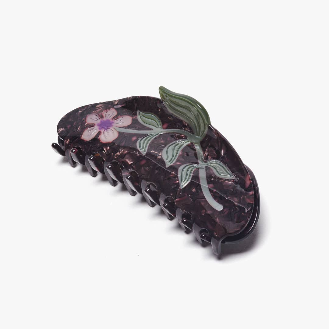 Purple Henbane Flower Large Hair Claw Clip – Of Aspen Curated Gifts