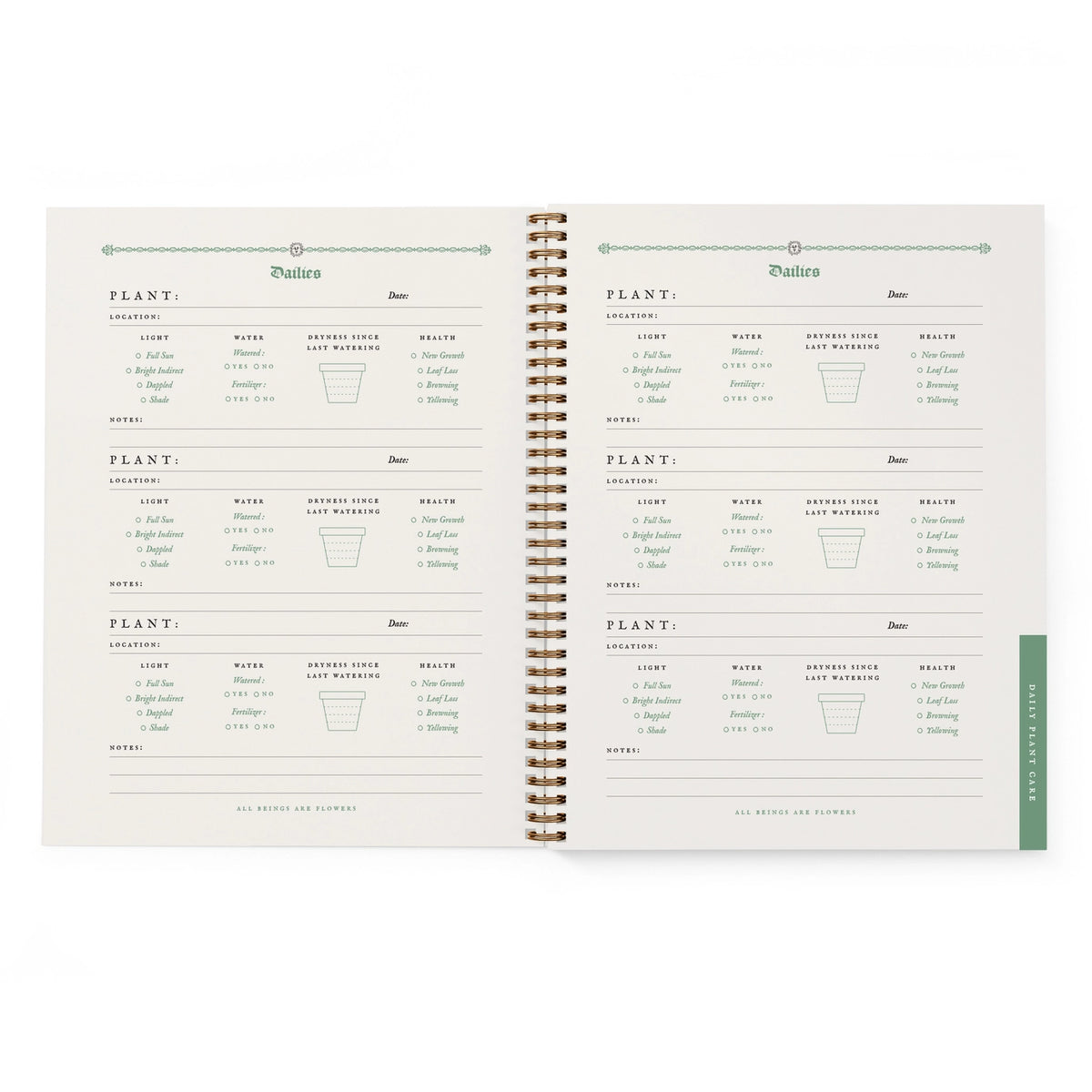 The Garden Plant Care Journal – Of Aspen Curated Gifts