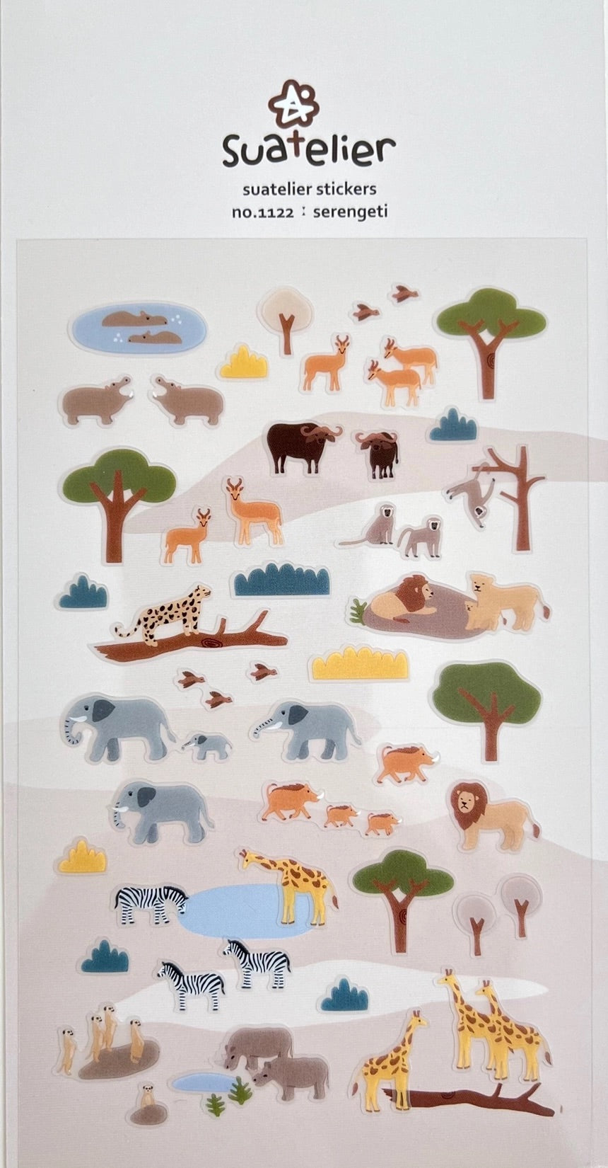 Serengeti Safari Sticker Sheet – Of Aspen Curated Gifts