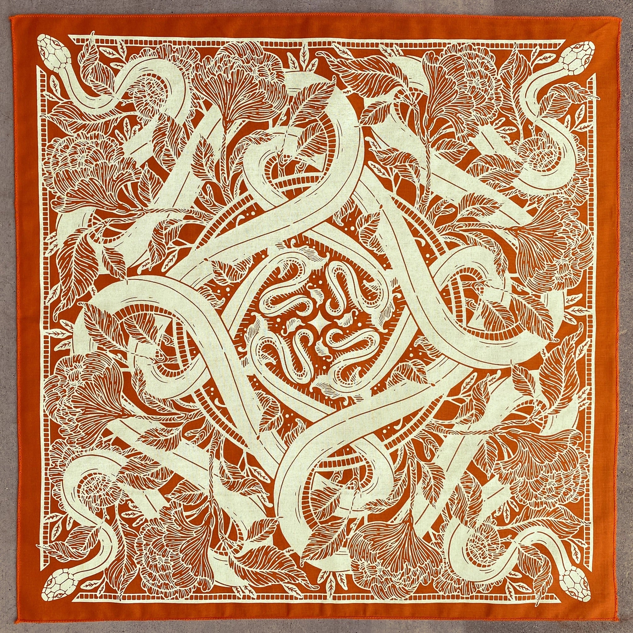 Marigold Floral Snake Bandana – Of Aspen Curated Gifts