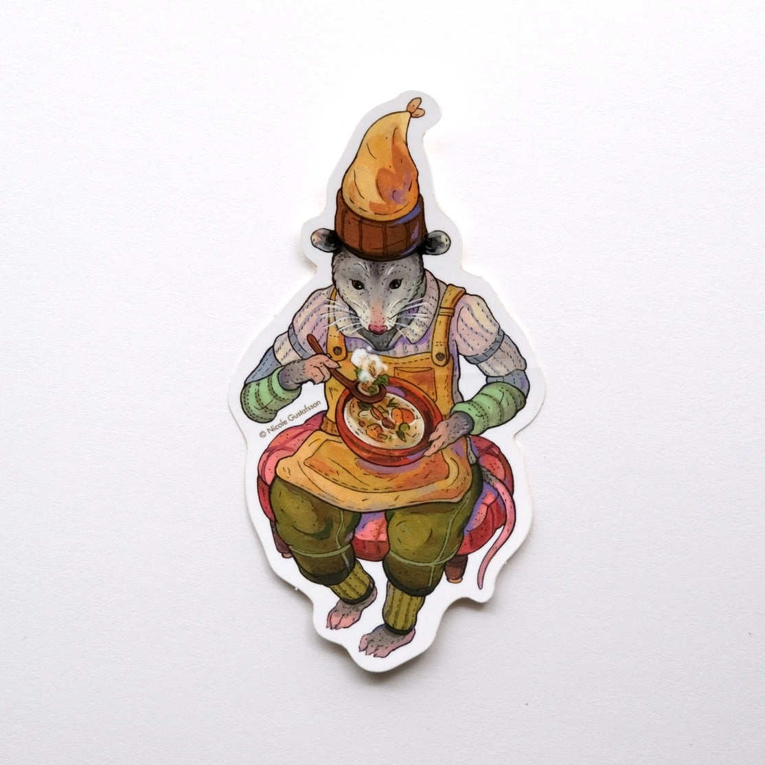 Opossum With Soup Sticker – Of Aspen Curated Gifts