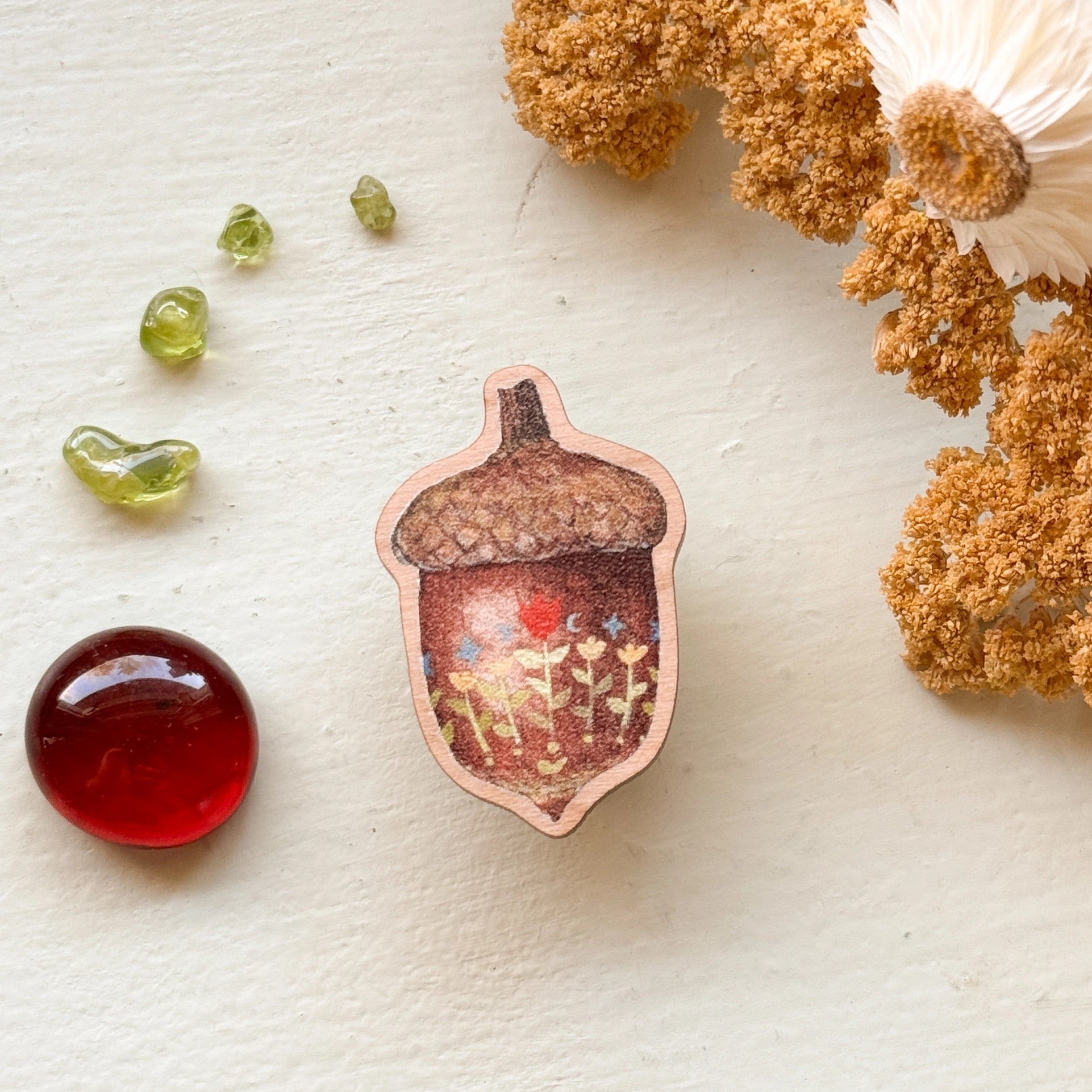 Acorn Wooden Pin – Of Aspen Curated Gifts