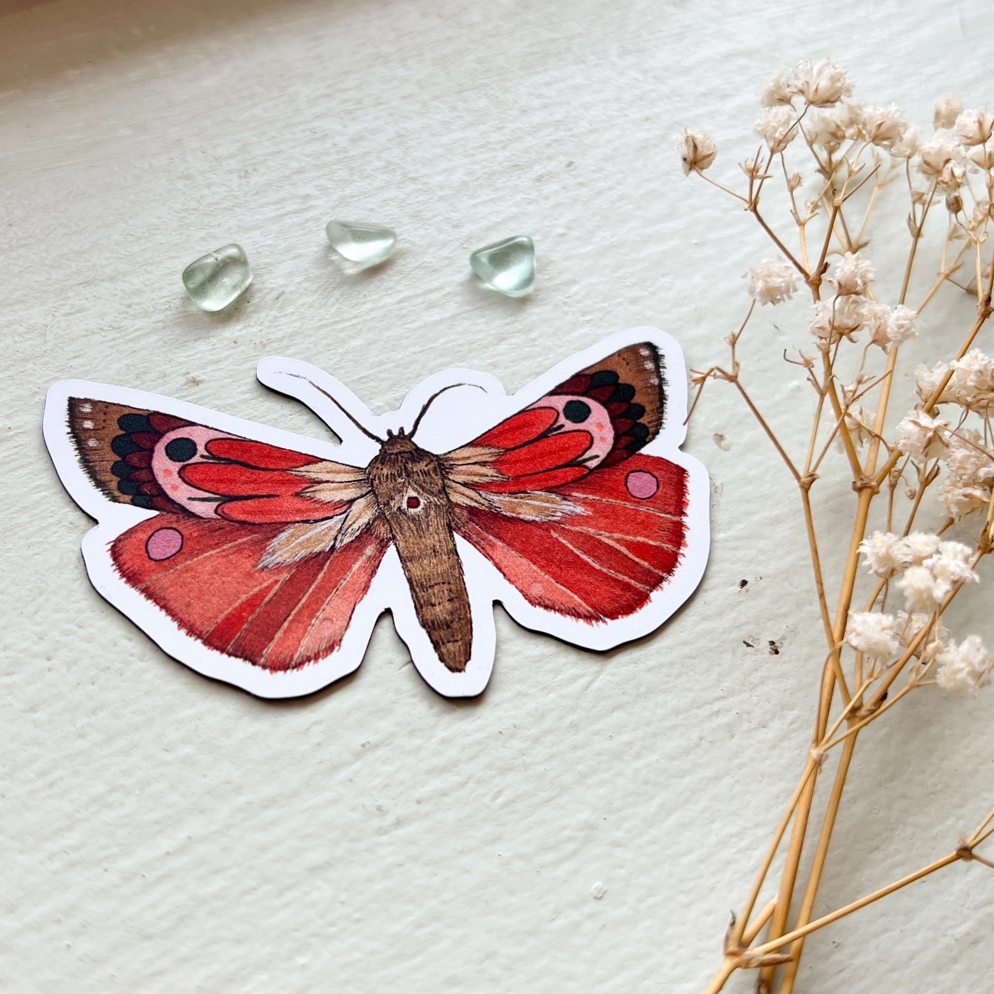 Blush Moth Magnet – Of Aspen Curated Gifts