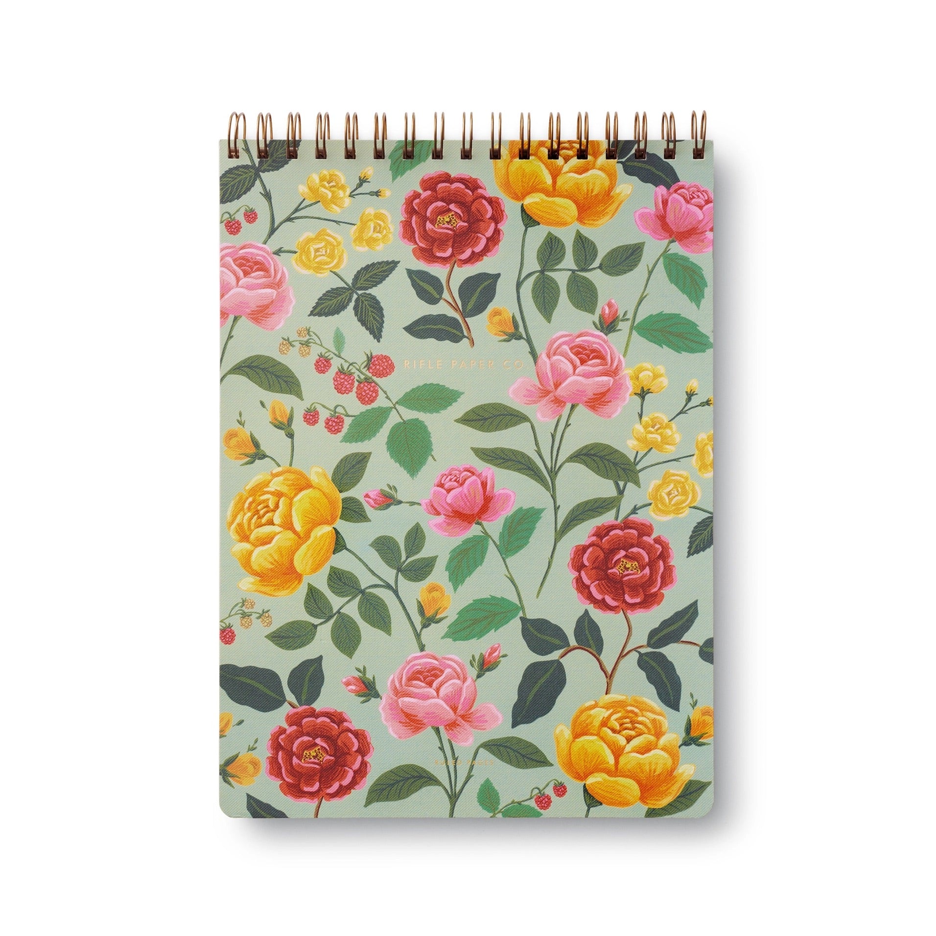 Roses Garden Large Top Spiral Notepad – Of Aspen Curated Gifts