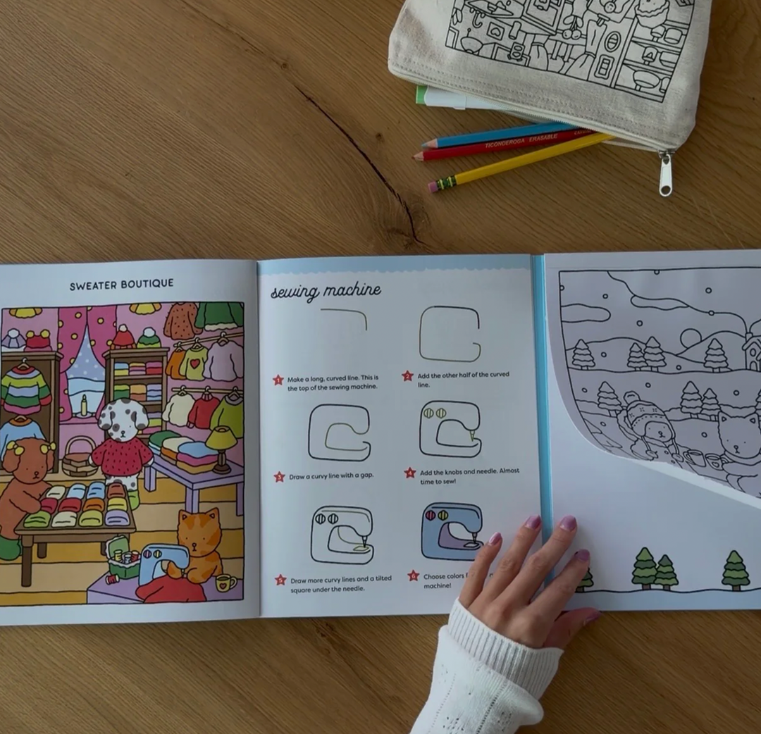 Bobbie Goods - Cozy Coloring & Drawing Book – Of Aspen Curated Gifts