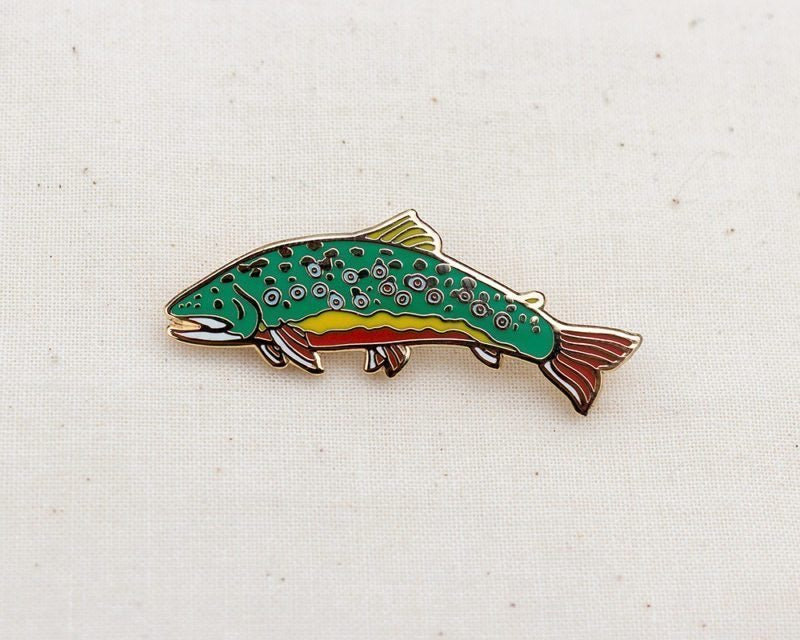 Brook Trout Pin – Of Aspen Curated Gifts