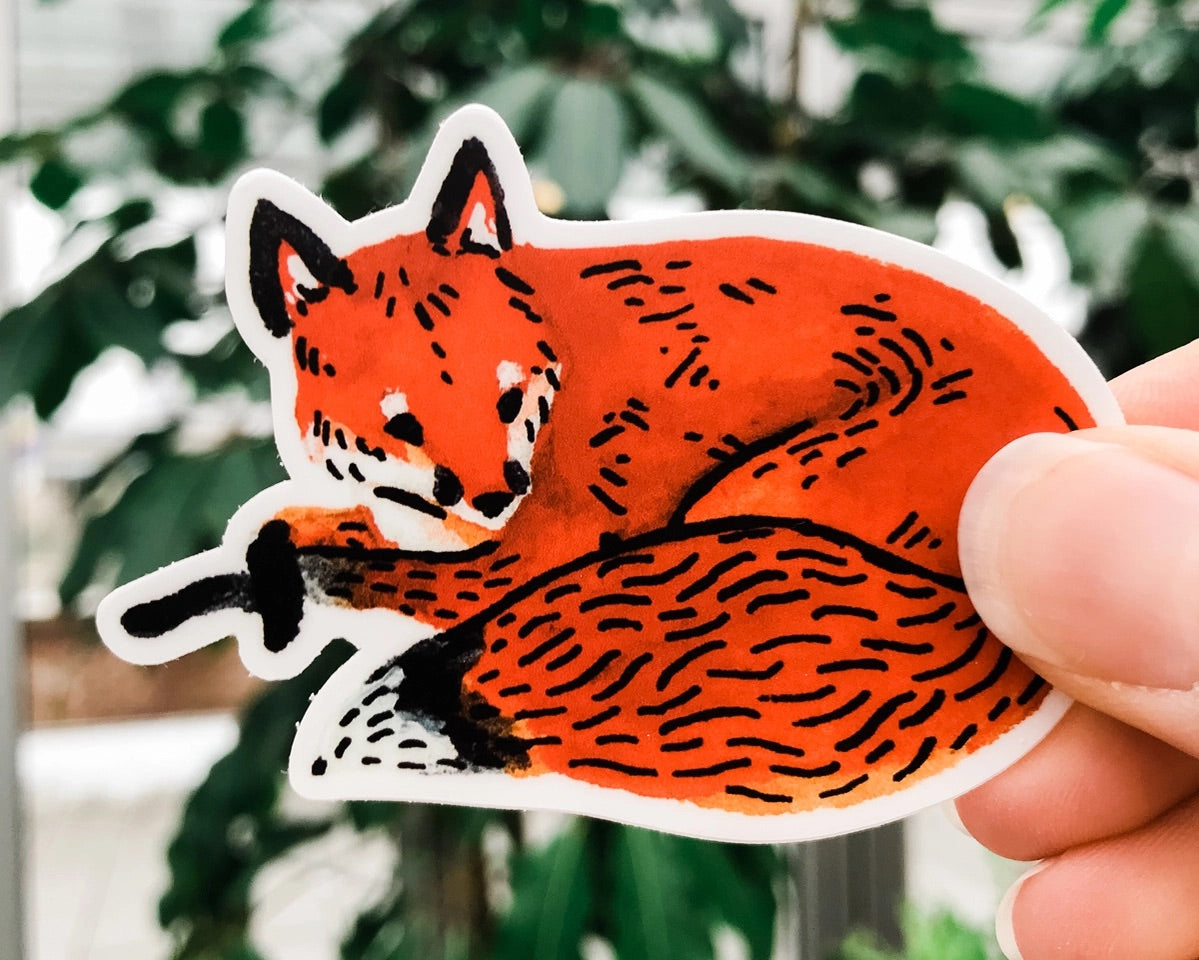 Red Fox Sticker – Of Aspen Curated Gifts