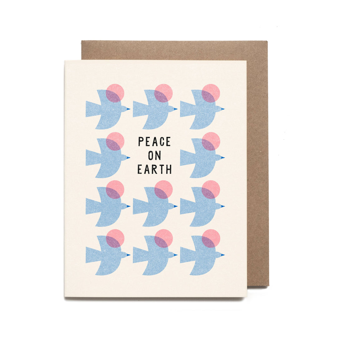 Blue Birds Peace Holiday Card – Of Aspen Curated Gifts