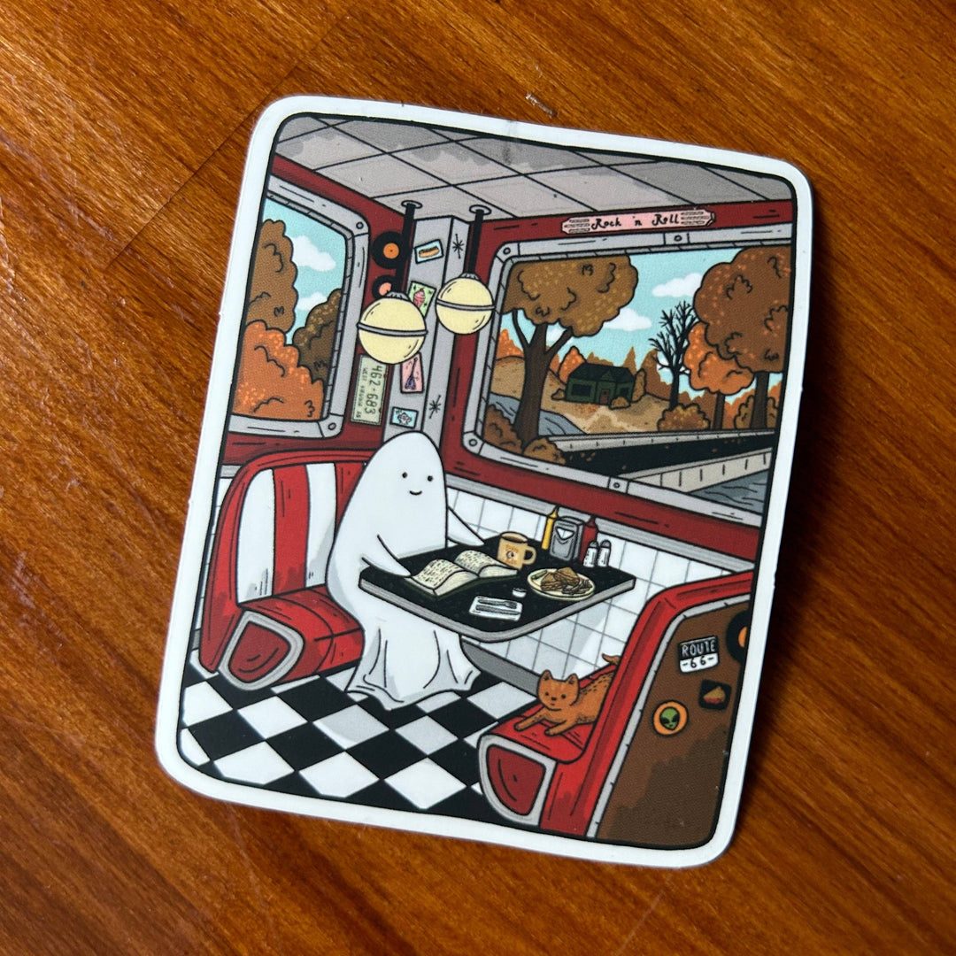 Ghostie's Diner Day Sticker – Of Aspen Curated Gifts