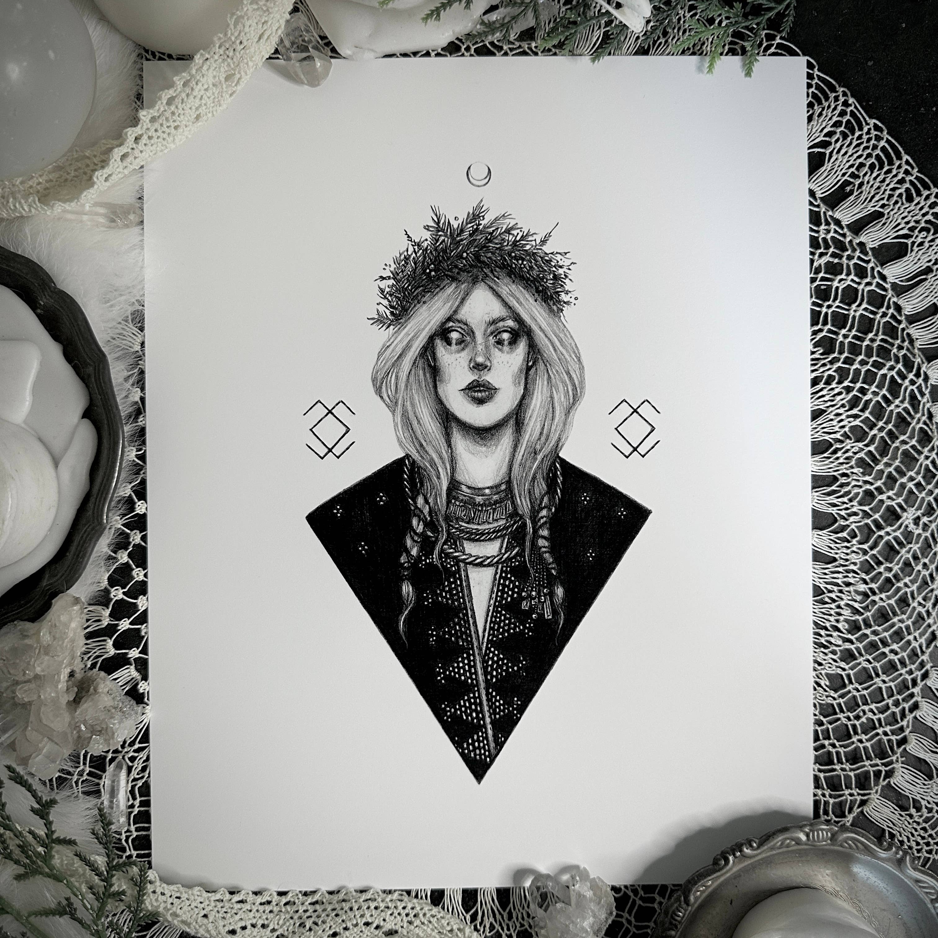 Ragana - Baltic Goddess of Witches & Death Print – Of Aspen Curated Gifts