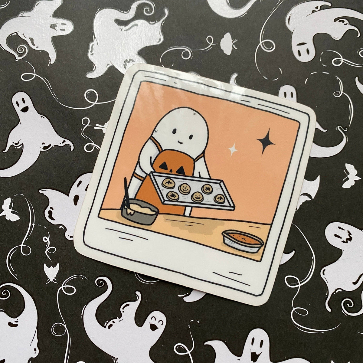 Baking Ghostie Polaroid Sticker – Of Aspen Curated Gifts