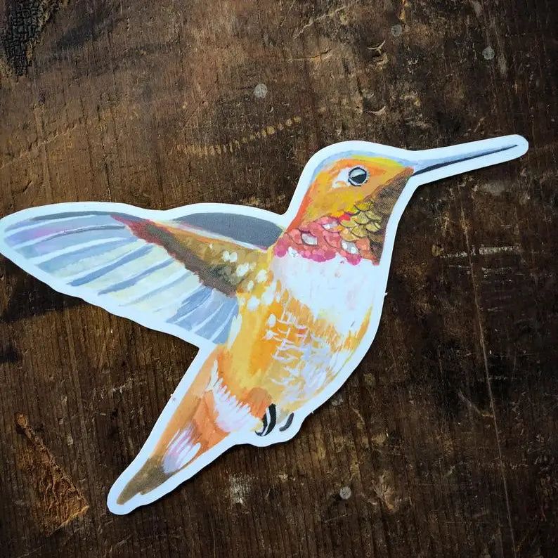 Hummingbird Sticker – Of Aspen Curated Gifts