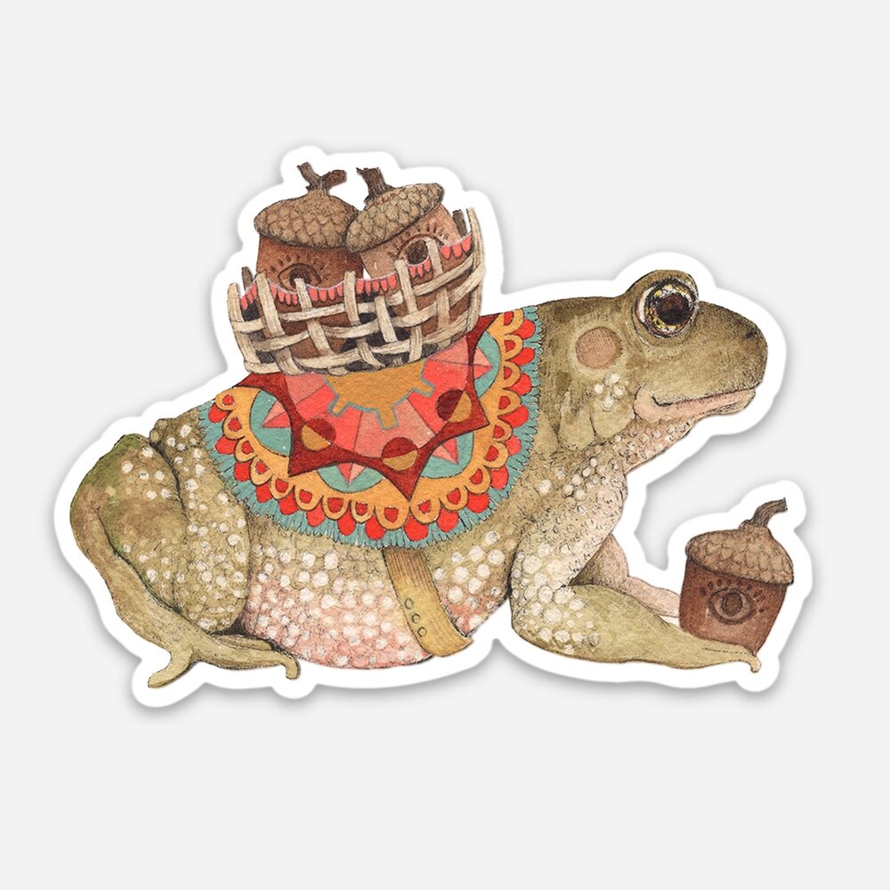 Acorn Forager Sticker – Of Aspen Curated Gifts