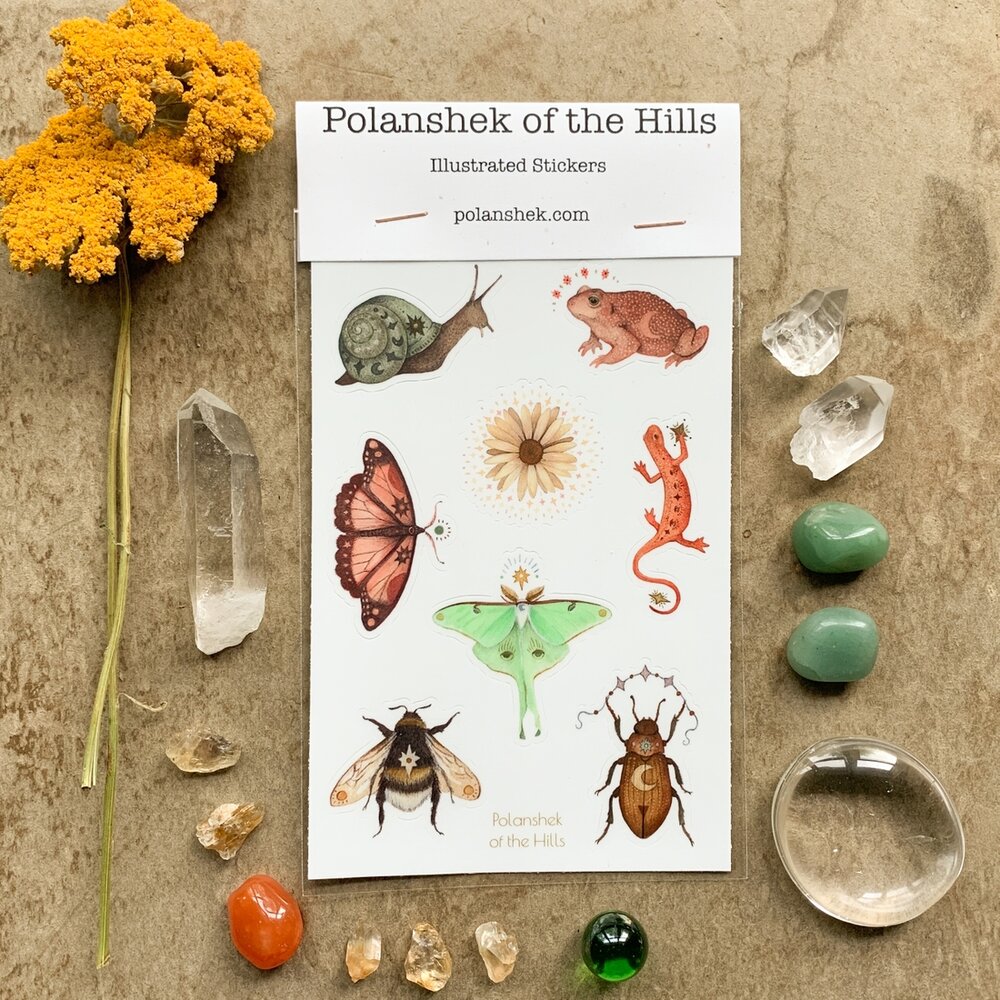 Astral Creatures Sticker Sheet – Of Aspen Curated Gifts