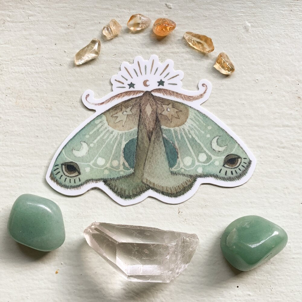 Astral Moth Sticker – Of Aspen Curated Gifts