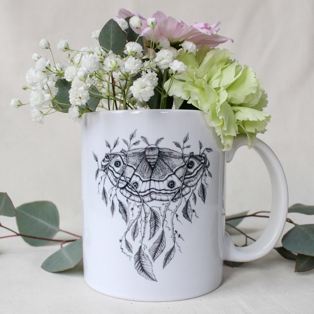 Emperor Moth Mug – Of Aspen Curated Gifts