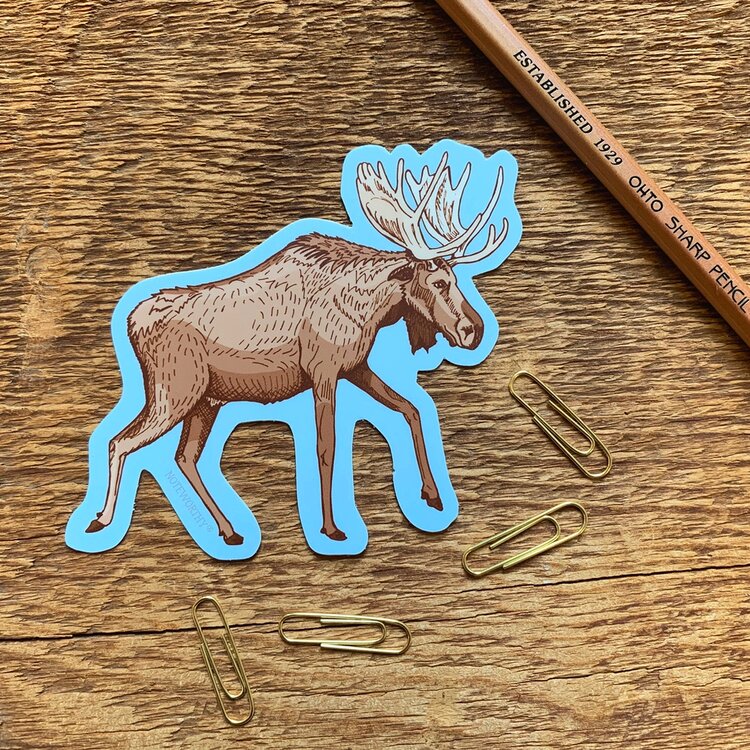 Moose Sticker – Of Aspen Curated Gifts
